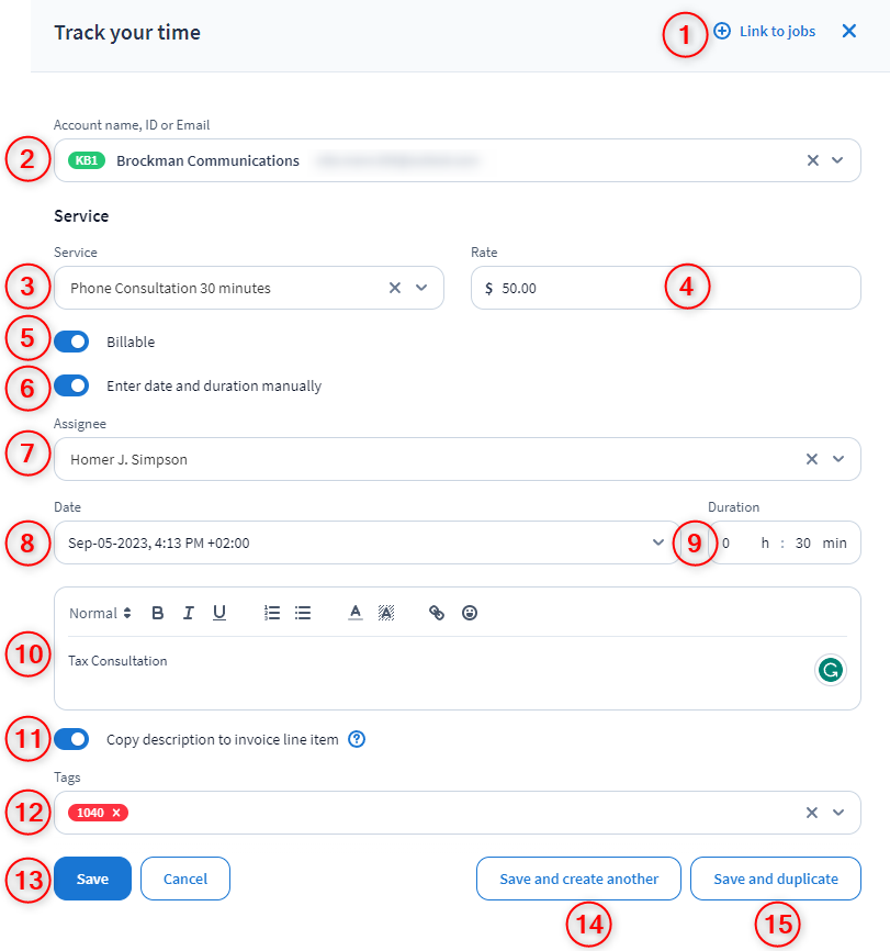 Time Entry (Basic): Add in real-time or retroactively - TaxDome Help Center