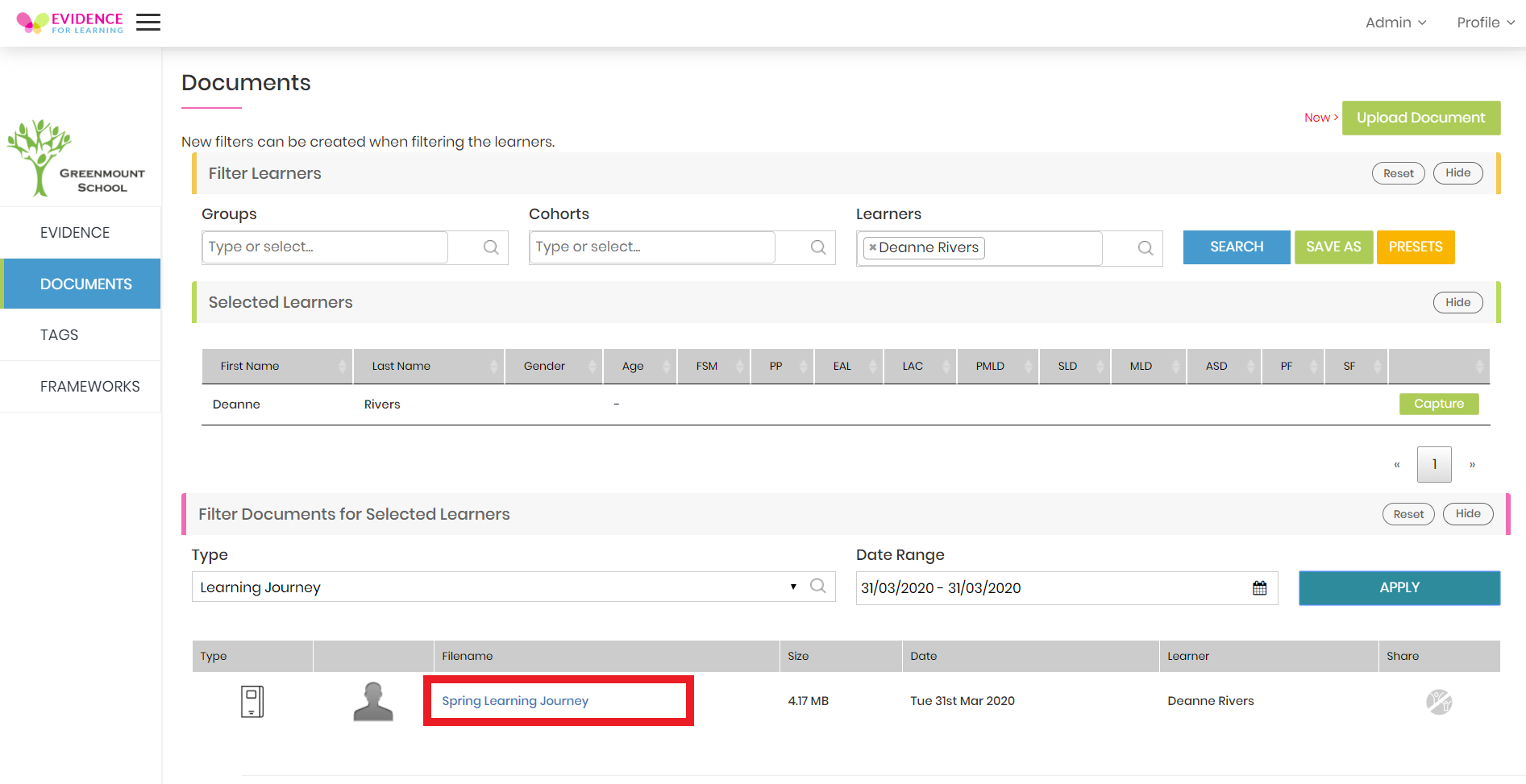 Share PDFs with Parents/Carers using the Web Console - Evidence for ...