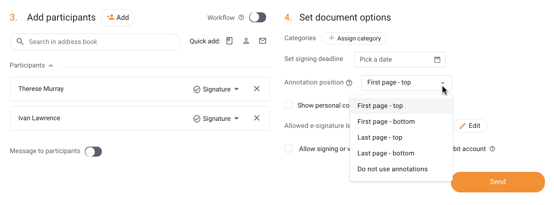 Annotation position - Dokobit | Support