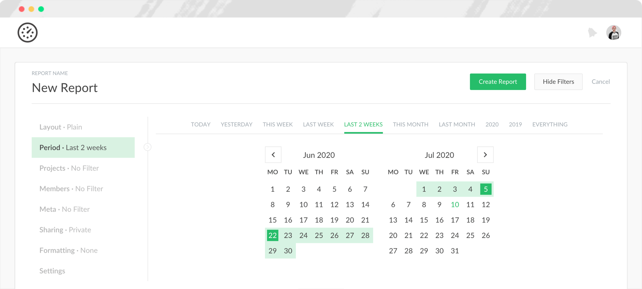 Creating custom reports - Everhour Knowledge Base