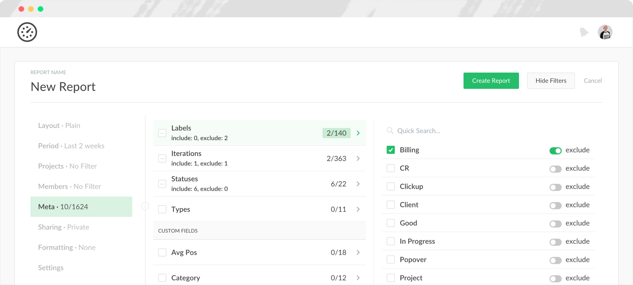 Creating custom reports - Everhour Knowledge Base