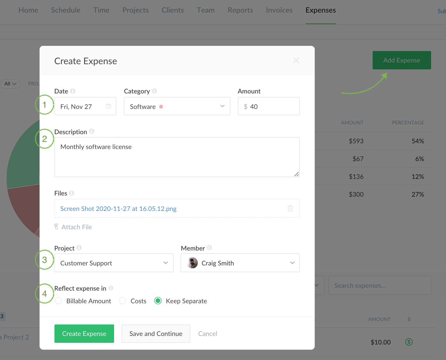 How to add / edit expenses (admin) - Everhour Knowledge Base