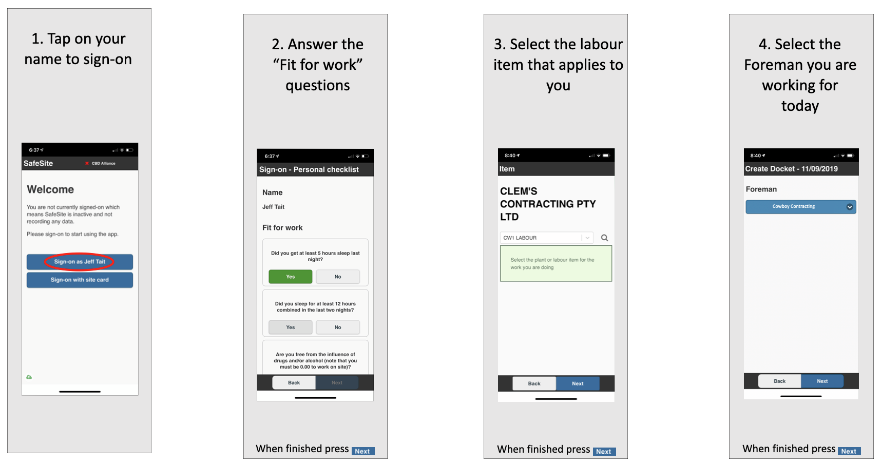 Subcontractor Records an Electronic Docket - Virtual Superintendent ...