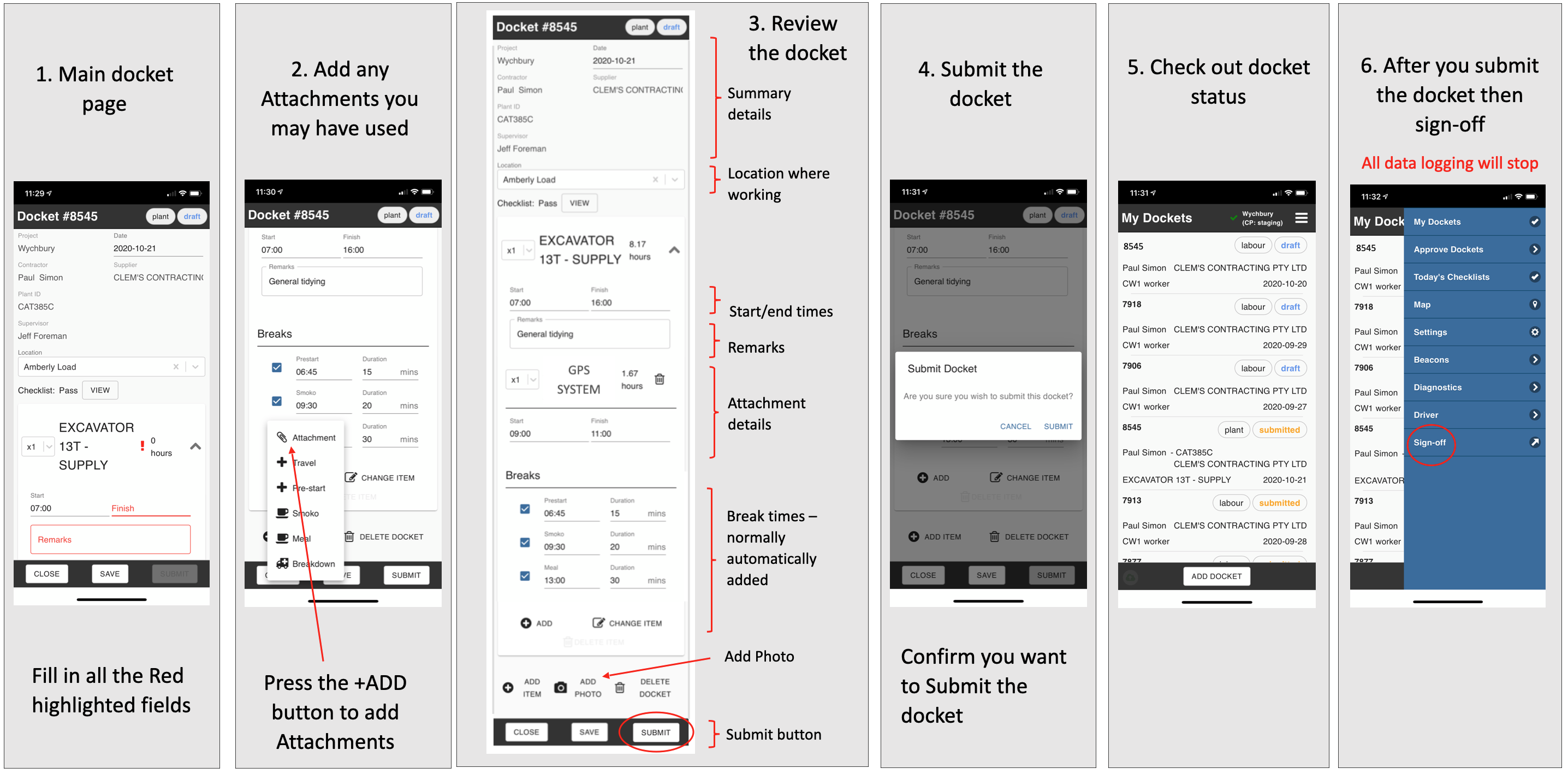 Subcontractor Records an Electronic Docket - Virtual Superintendent ...