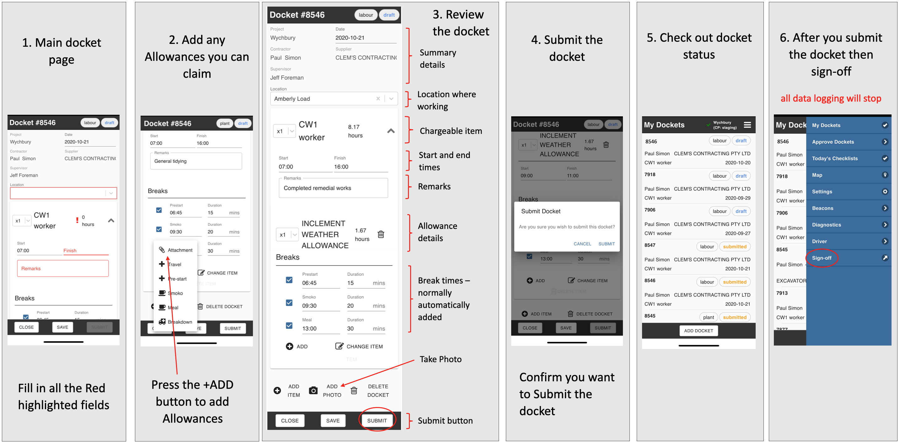 Subcontractor Records an Electronic Docket - Virtual Superintendent ...