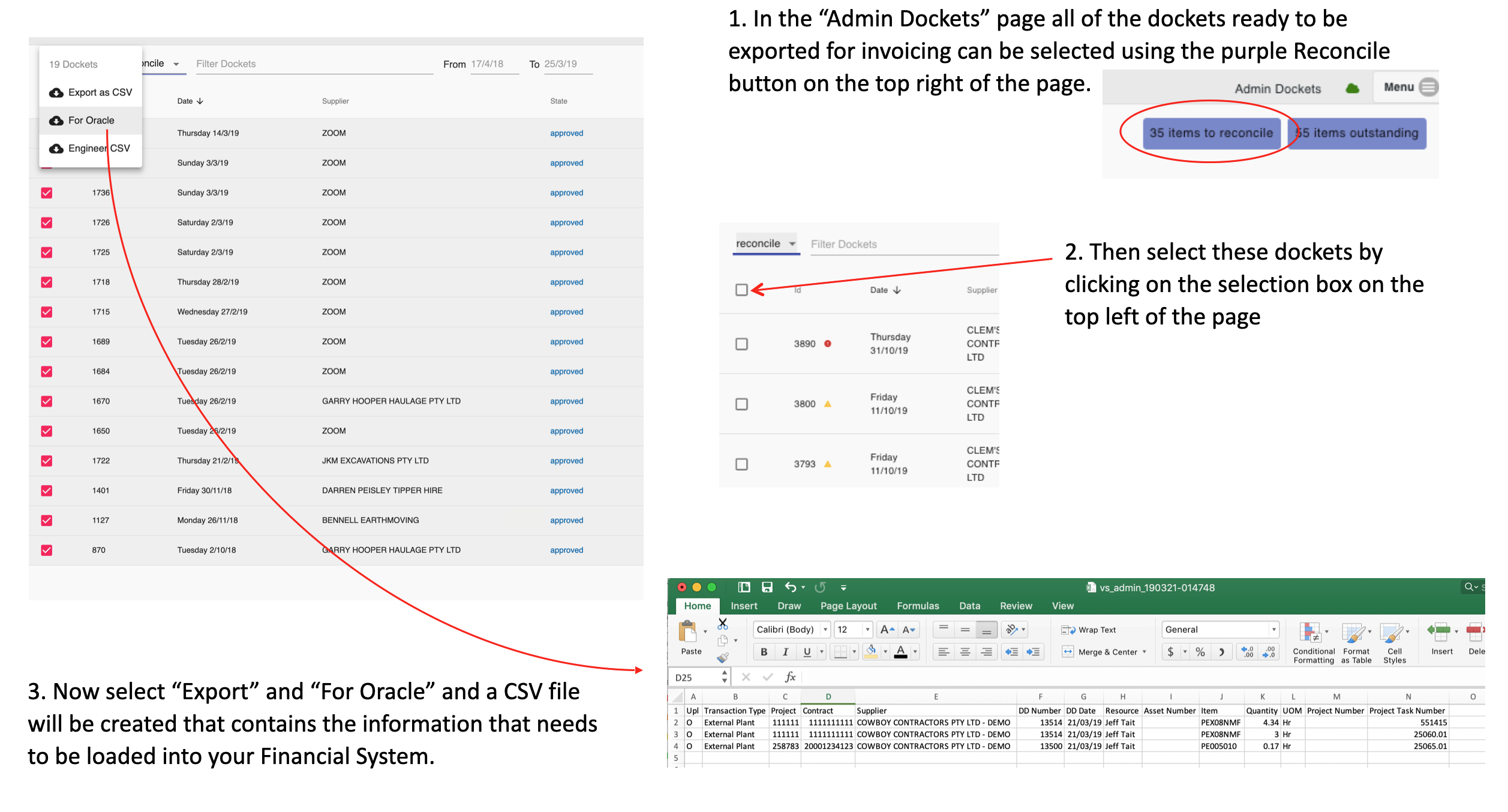 Head Contractor Admins Working with Electronic Dockets - Virtual ...