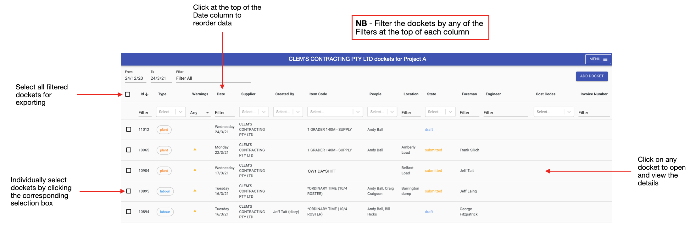 Subcontractor Administrators Working with Electronic Dockets - Virtual ...