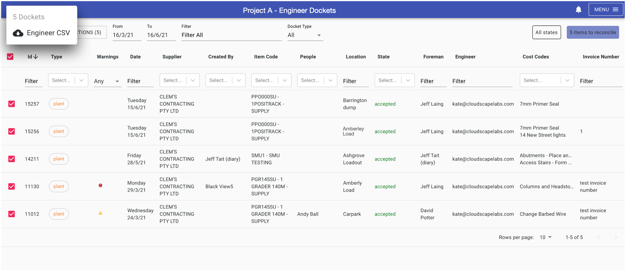 Electronic Dockets Instructions for Engineers - Virtual Superintendent ...