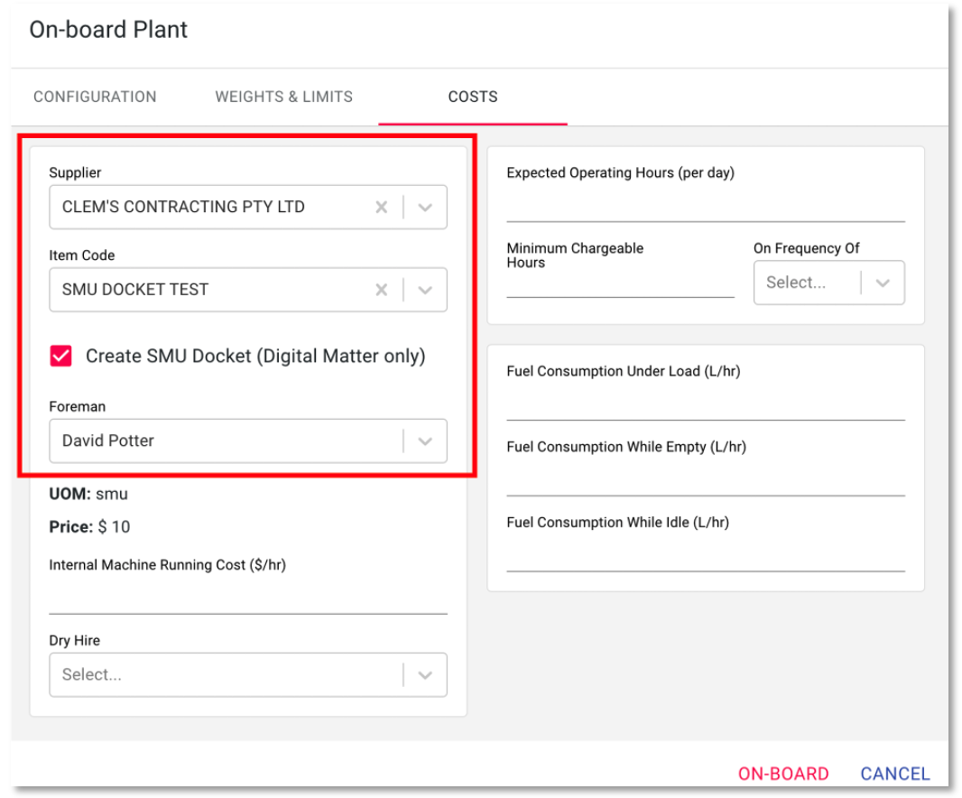Auto-generate SMU Dockets on Machines - Virtual Superintendent ...