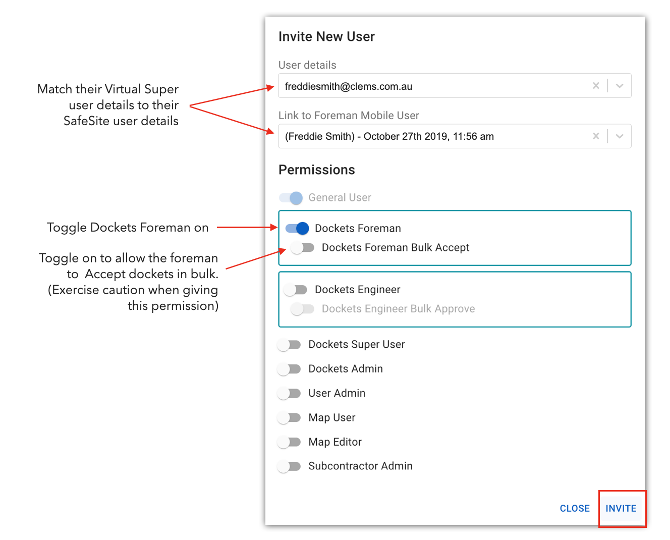 Invite Virtual Superintendent Users - Virtual Superintendent Knowledge Base