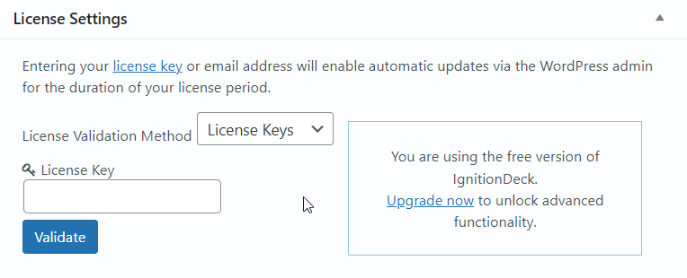 License Activation - IgnitionDeck Documentation