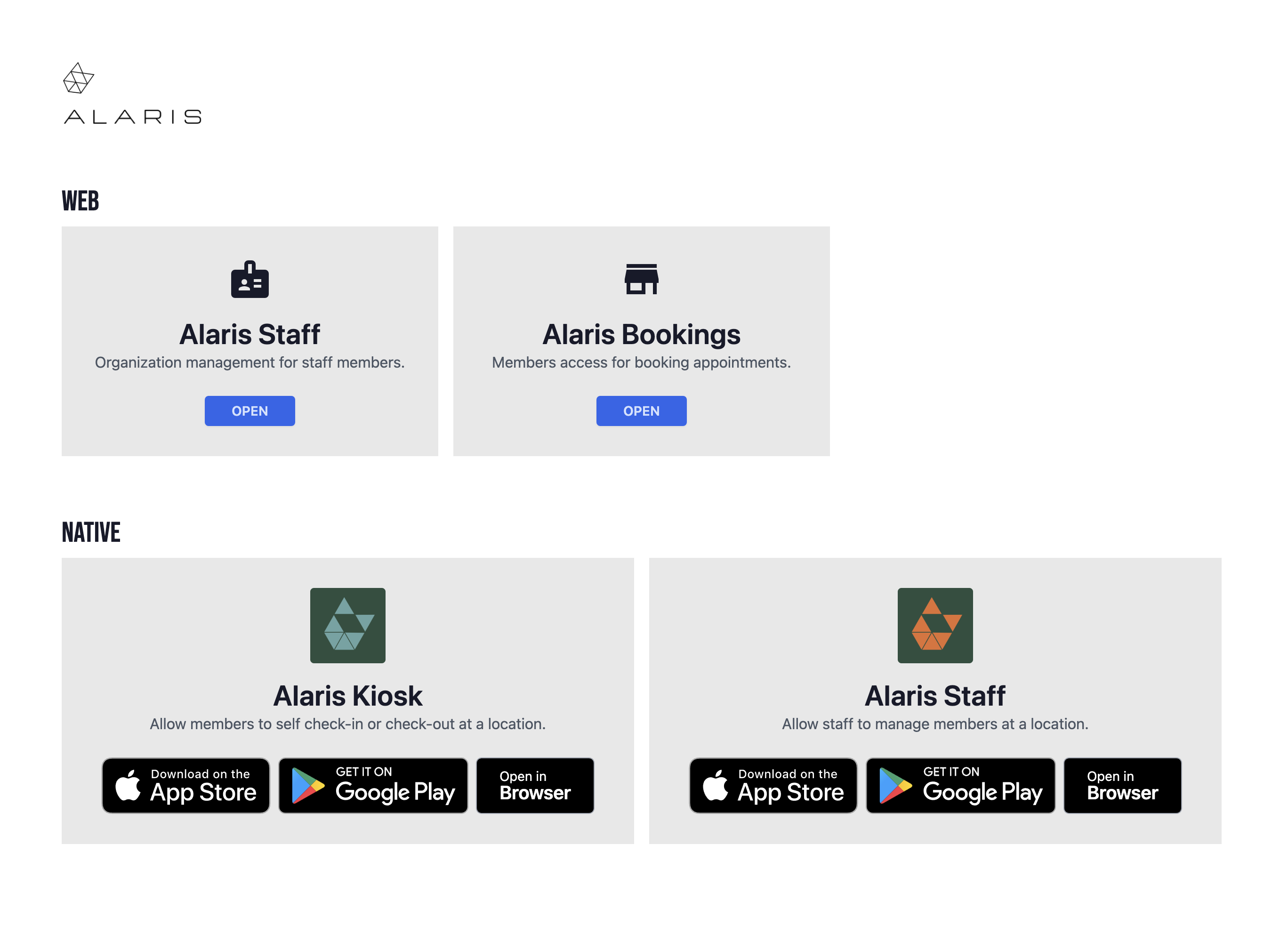 Register the New Kiosk App - Alaris Knowledge Base