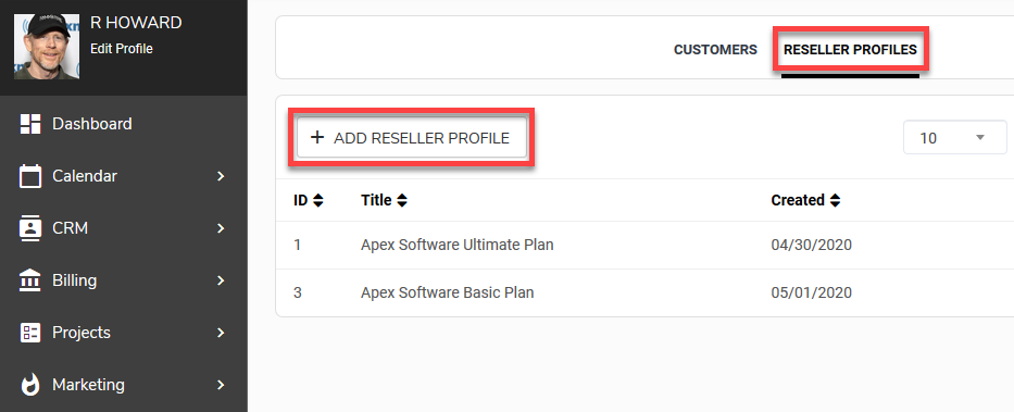 PARTNER: Reseller Profiles - SuiteDash Help Documentation