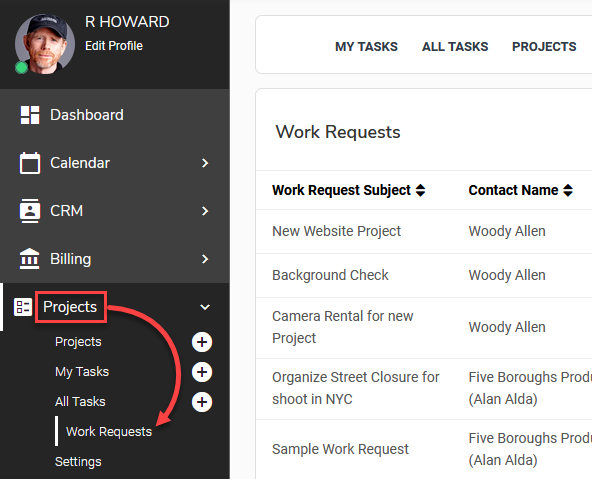Converting Work Requests - SuiteDash Help Documentation