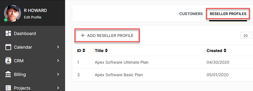 PARTNER: Reseller Profiles - SuiteDash Help Documentation