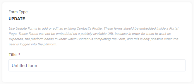 FORMS: Update Forms - SuiteDash Help Documentation