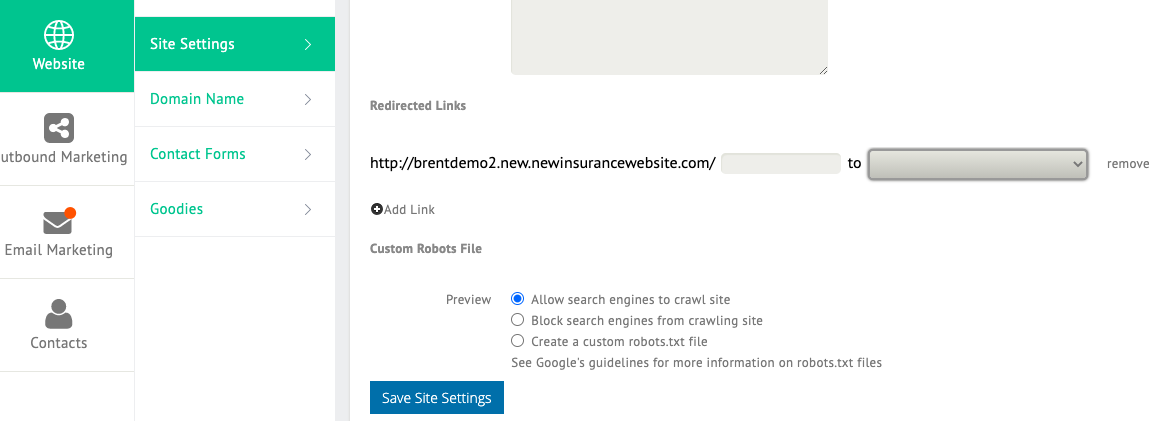 How To Use Your Site Settings Page - AgentMethods Knowledge Base