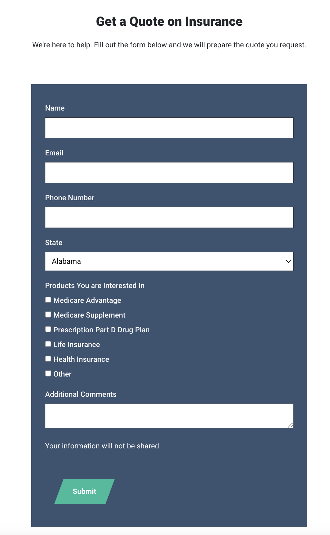 Add a Quoting Tool to Your Site - AgentMethods Knowledge Base