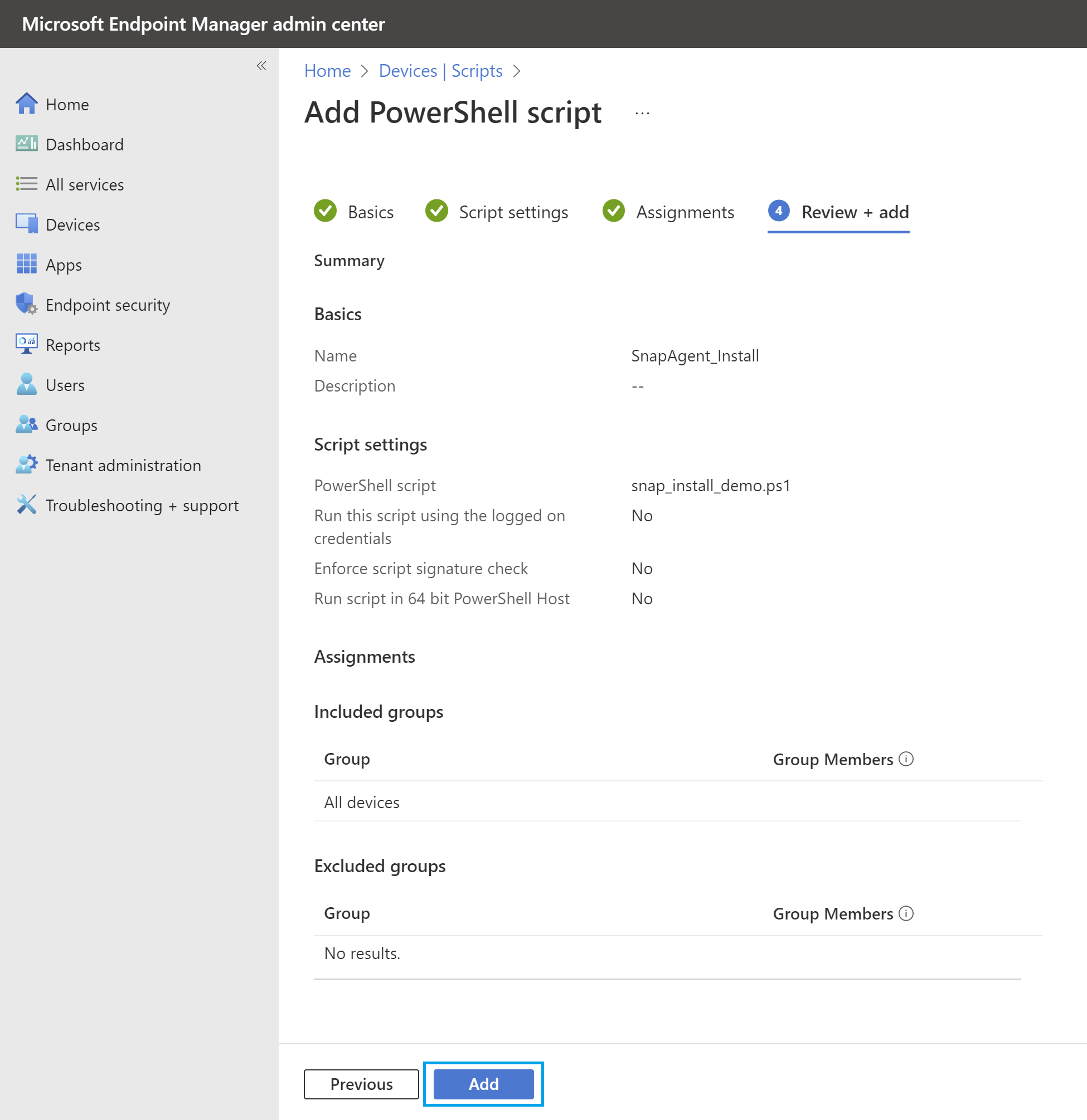 Windows Agent - Microsoft Intune Deployment Guide (App Portal) - Blackpoint Help Portal