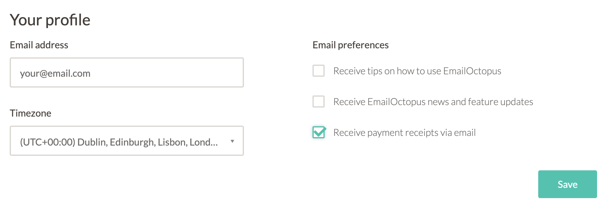Viewing payment history and invoices - EmailOctopus knowledge base