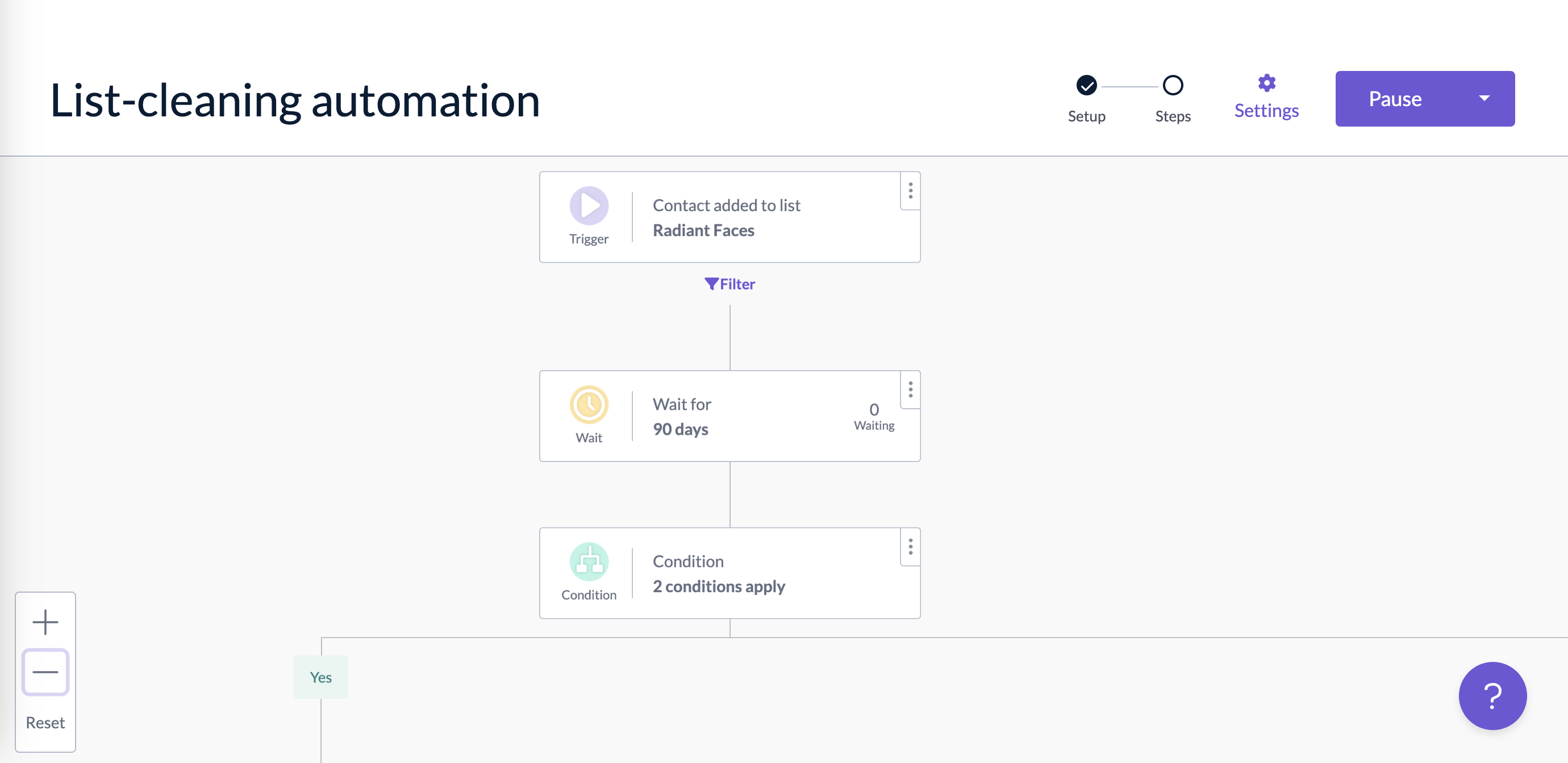 How to create a list-cleaning automation - EmailOctopus knowledge base