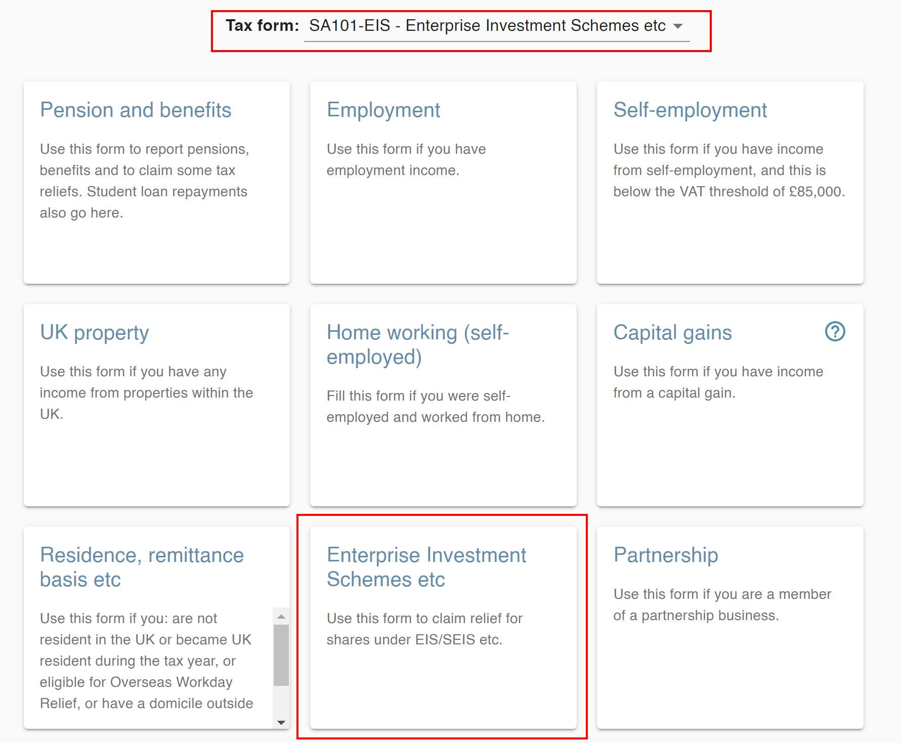 How to add SEIS, EIS and VCT investments in untied - untied know how