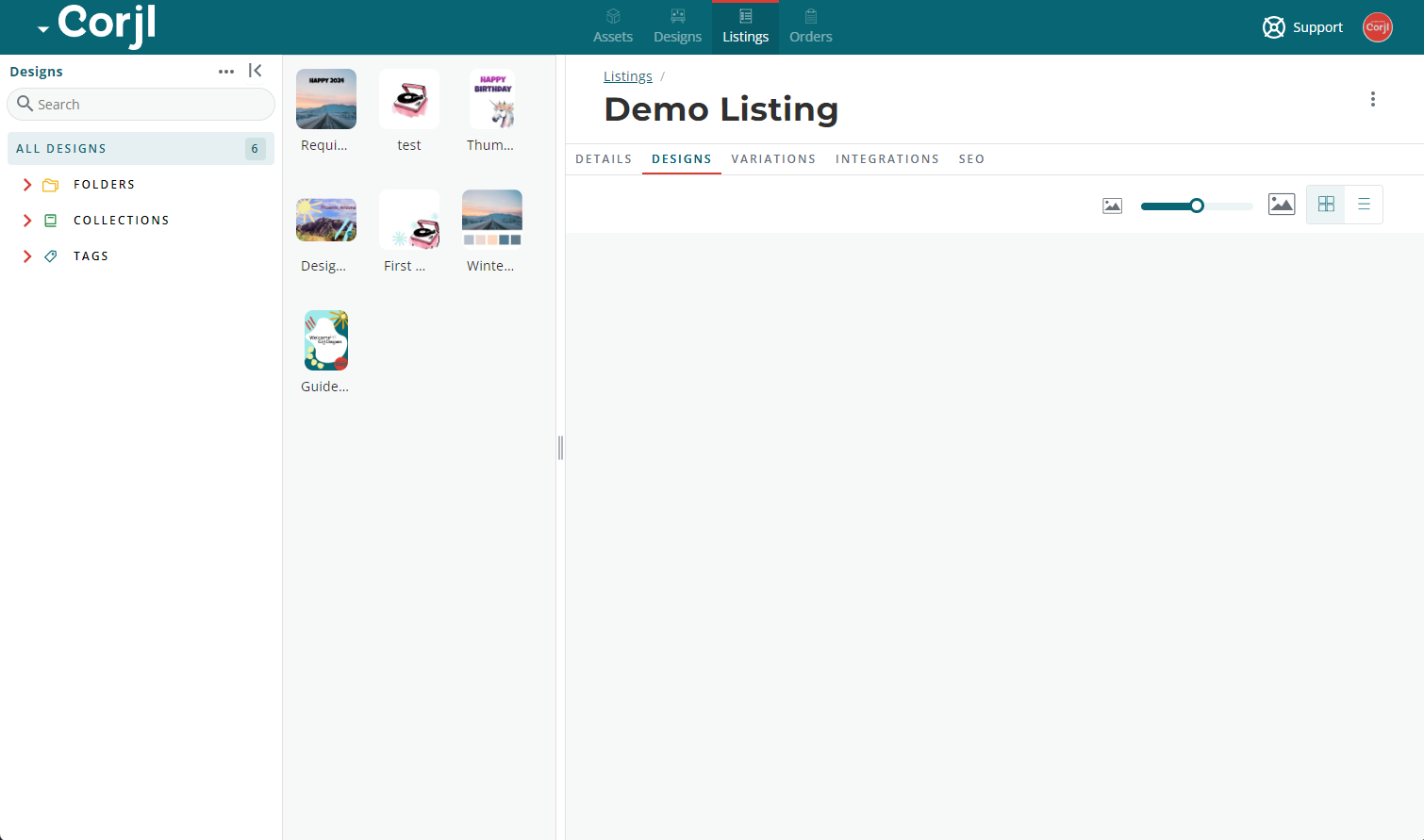 How do I create a Corjl Listing? - Corjl 2.0 Seller Designer Help