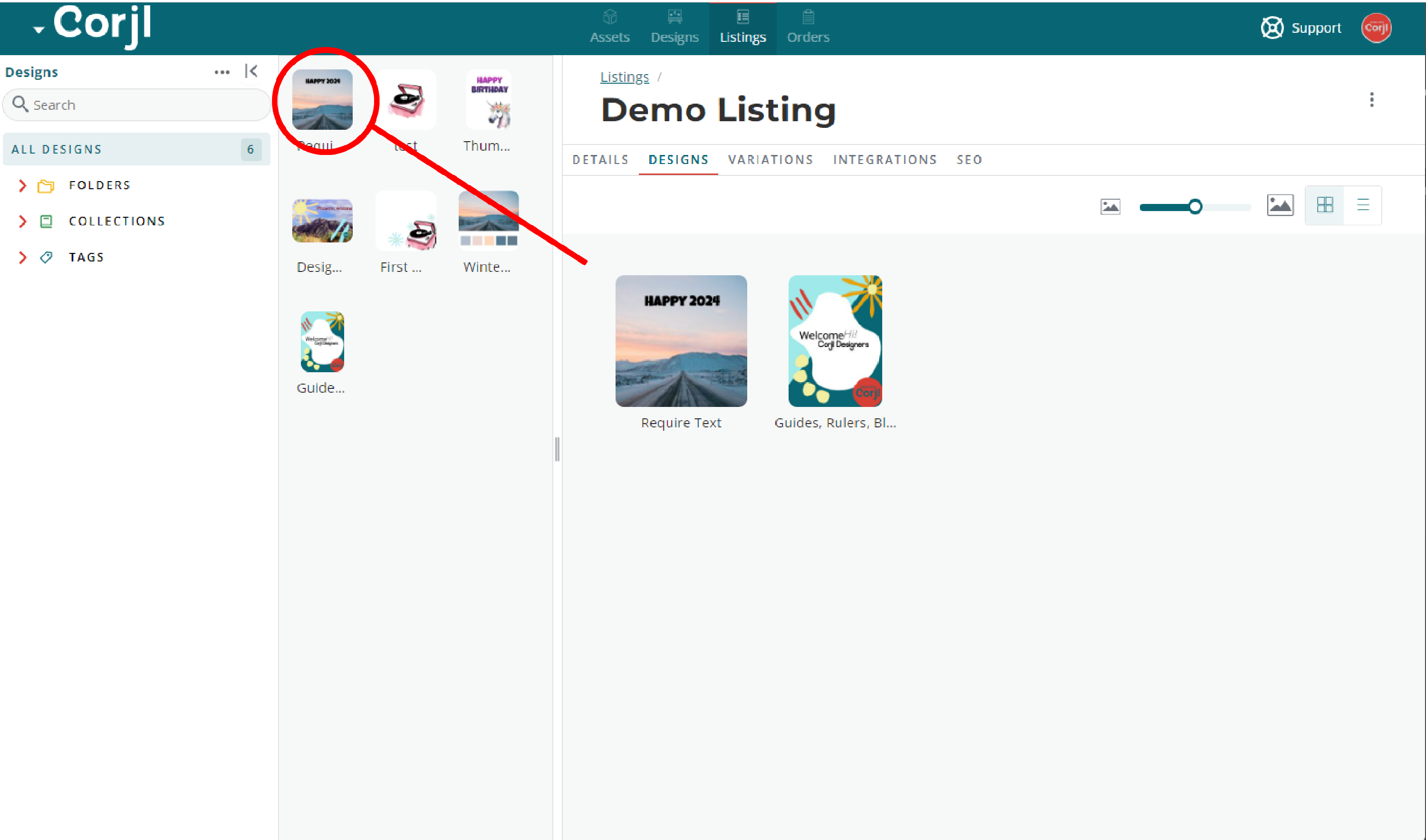 How do I create a Corjl Listing? - Corjl 2.0 Seller Designer Help