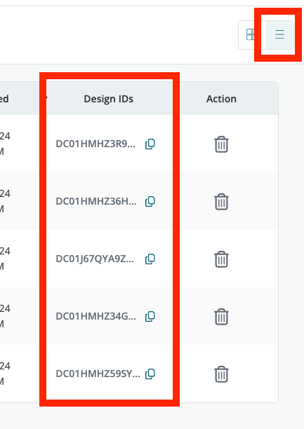 Design, Listing & Order IDs - Corjl 2.0 Seller Designer Help