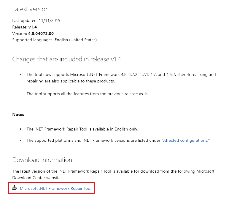 How To Fix Microsoft NET Framework Error Knowledge Base Eagle
