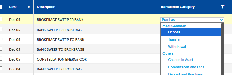 Managing Transactions - Blueleaf Knowledge Base