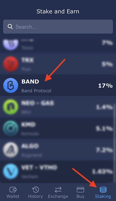 How do I stake BAND? - Atomic Wallet Knowledge Base