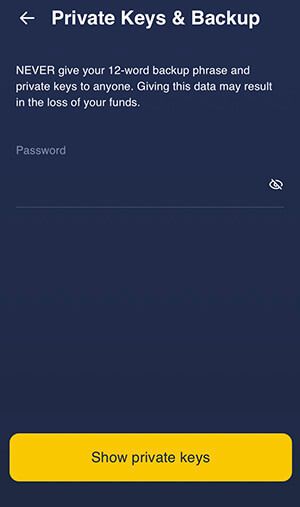 How do I view my private keys/backup phrase? - Atomic Wallet Knowledge Base