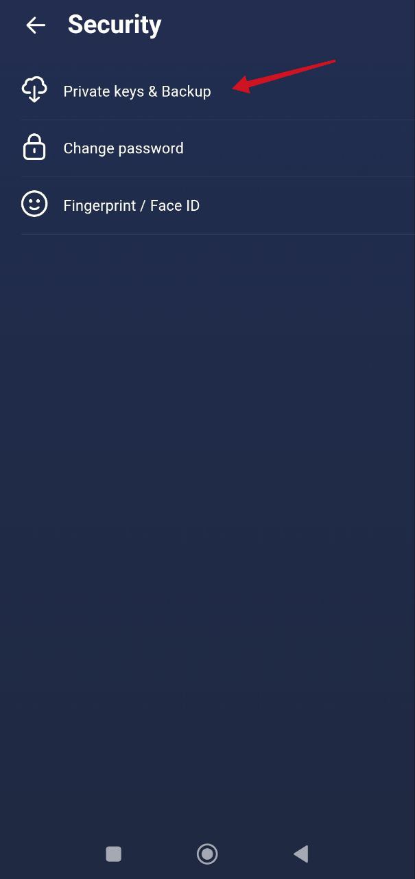 How do I view my private keys/backup phrase? - Atomic Wallet Knowledge Base