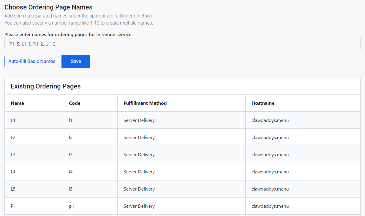 Adding Ordering Page Names in the Onboarding Portal - Bbot