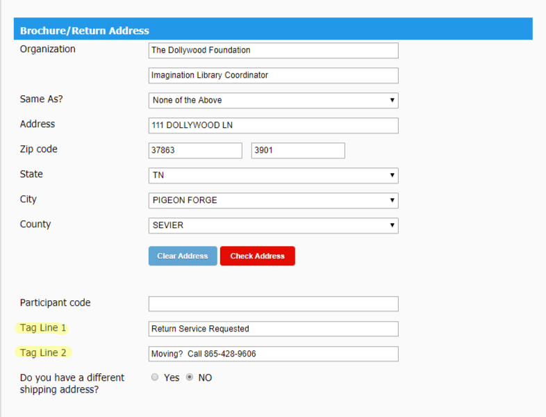 How do I change or add Sponsor Tag lines? - Customer Service