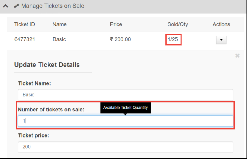 How to mark a ticket type as "sold out"? - Support Center | AllEvents.in