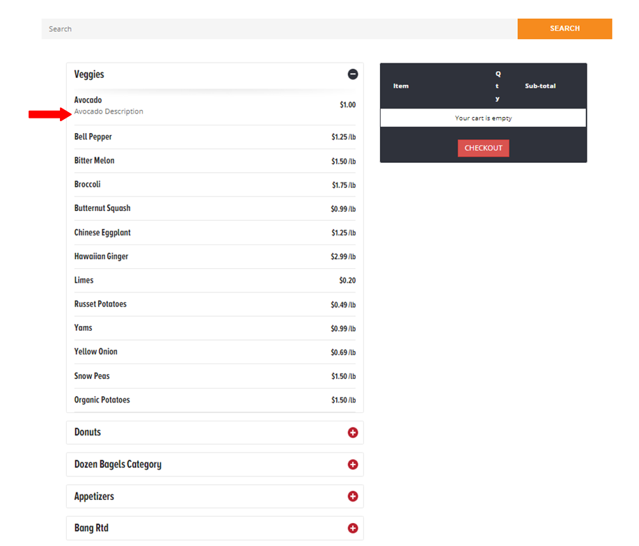 Store Interface 1 - Smart Online Order Knowledge Base