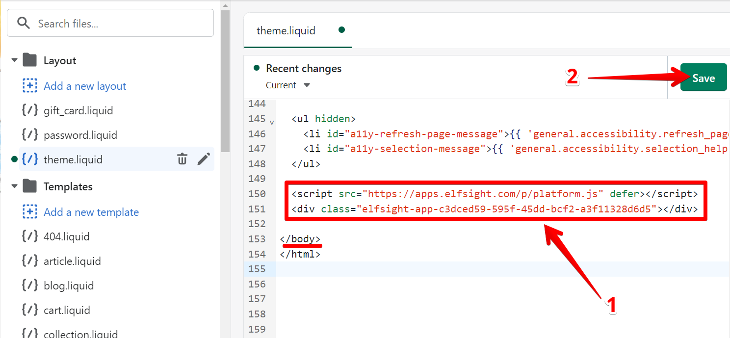 How to add Elfsight widget to Shopify website - Elfsight Help Center