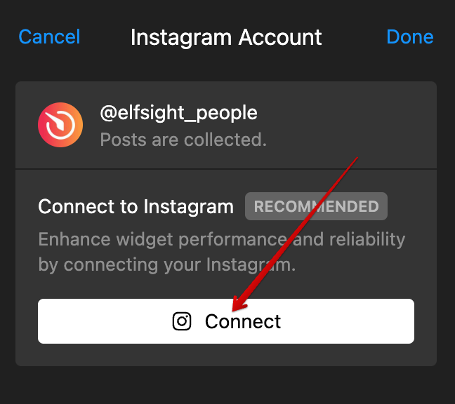 Step 1: Setting the source of your Instagram Feed - Elfsight Help Center