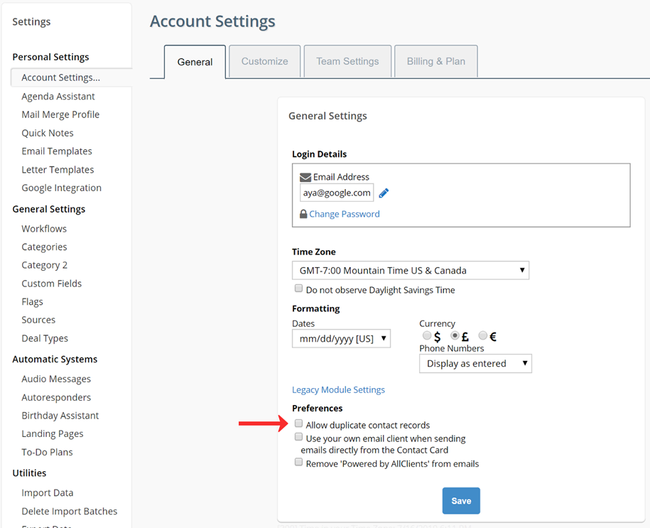 Duplicate Contact Records - AllClients Knowledge Base