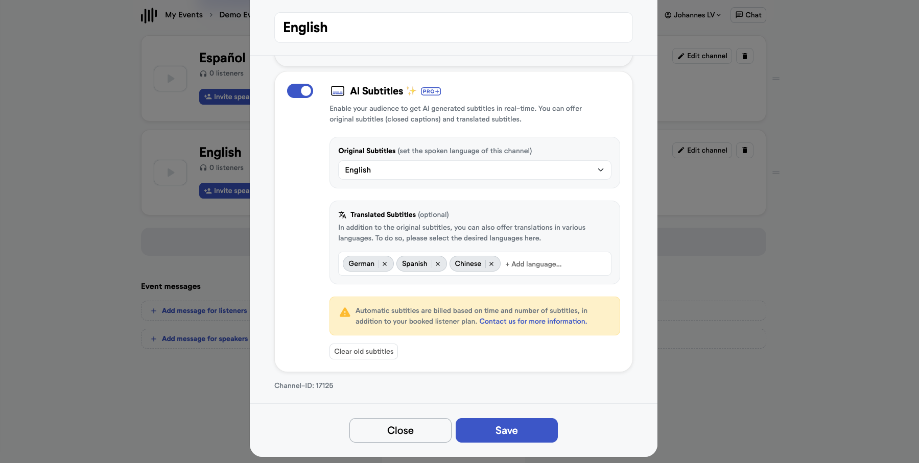 AI Subtitles - LiveVoice Help Center