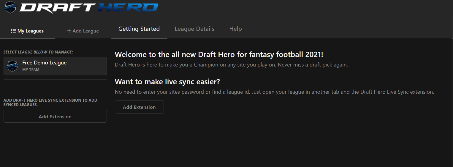 Adding Browser Extension - Draft Hero FAQs