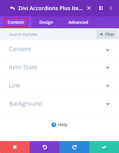 Divi Accordions Plus Child Module Settings Overview - Divicio.us Knowledge Base