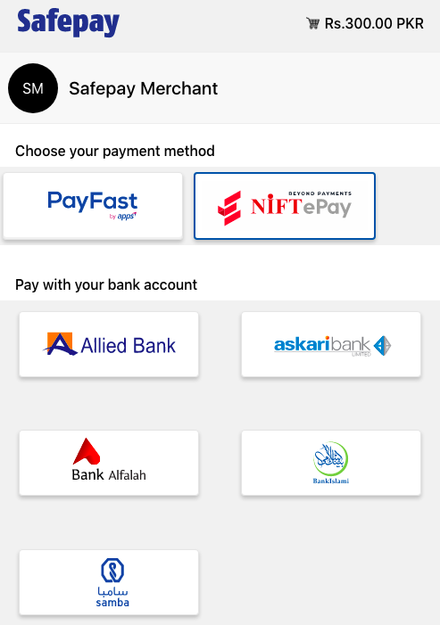 How to make a payment using Safepay - Safepay Knowledge Base