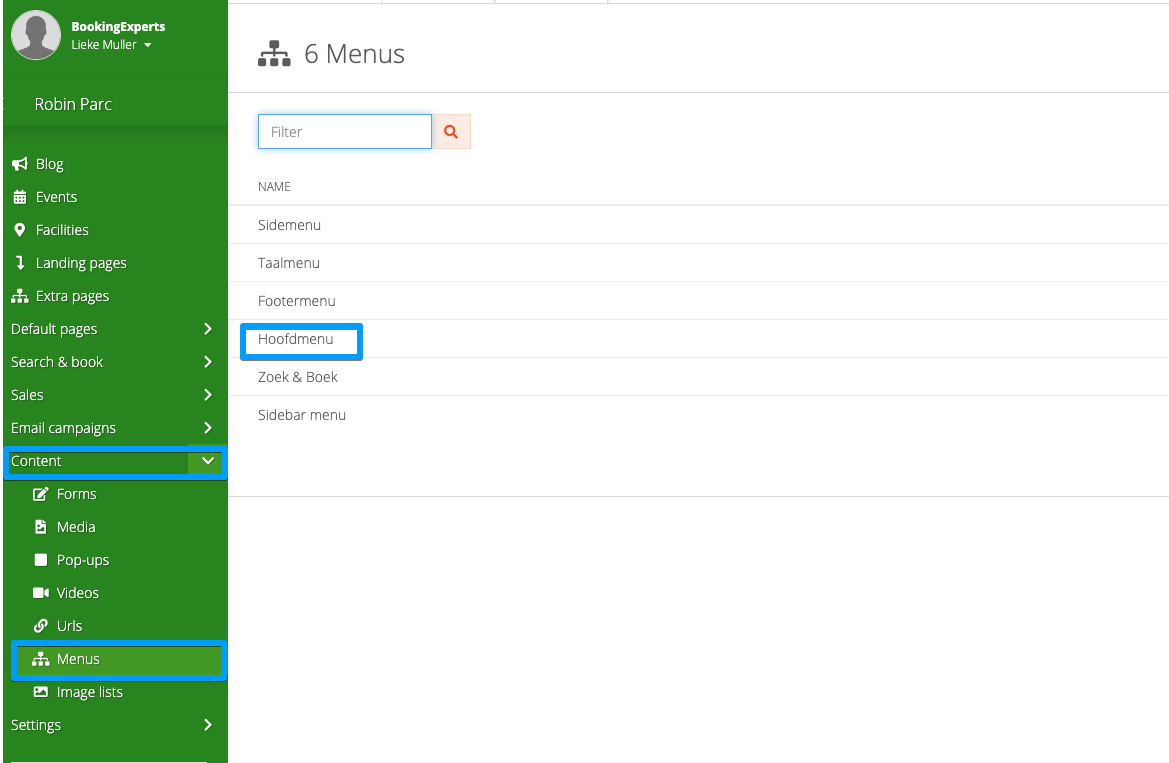 Widgets - Menu - Knowledge Base 🇬🇧