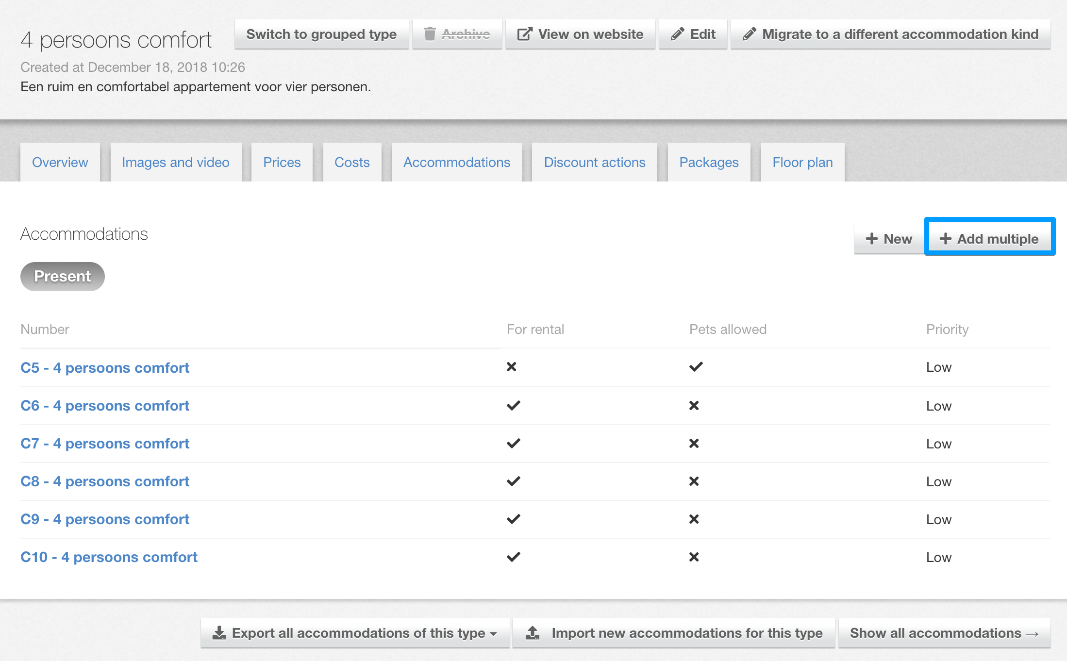 Create accommodation - Knowledge Base 🇬🇧