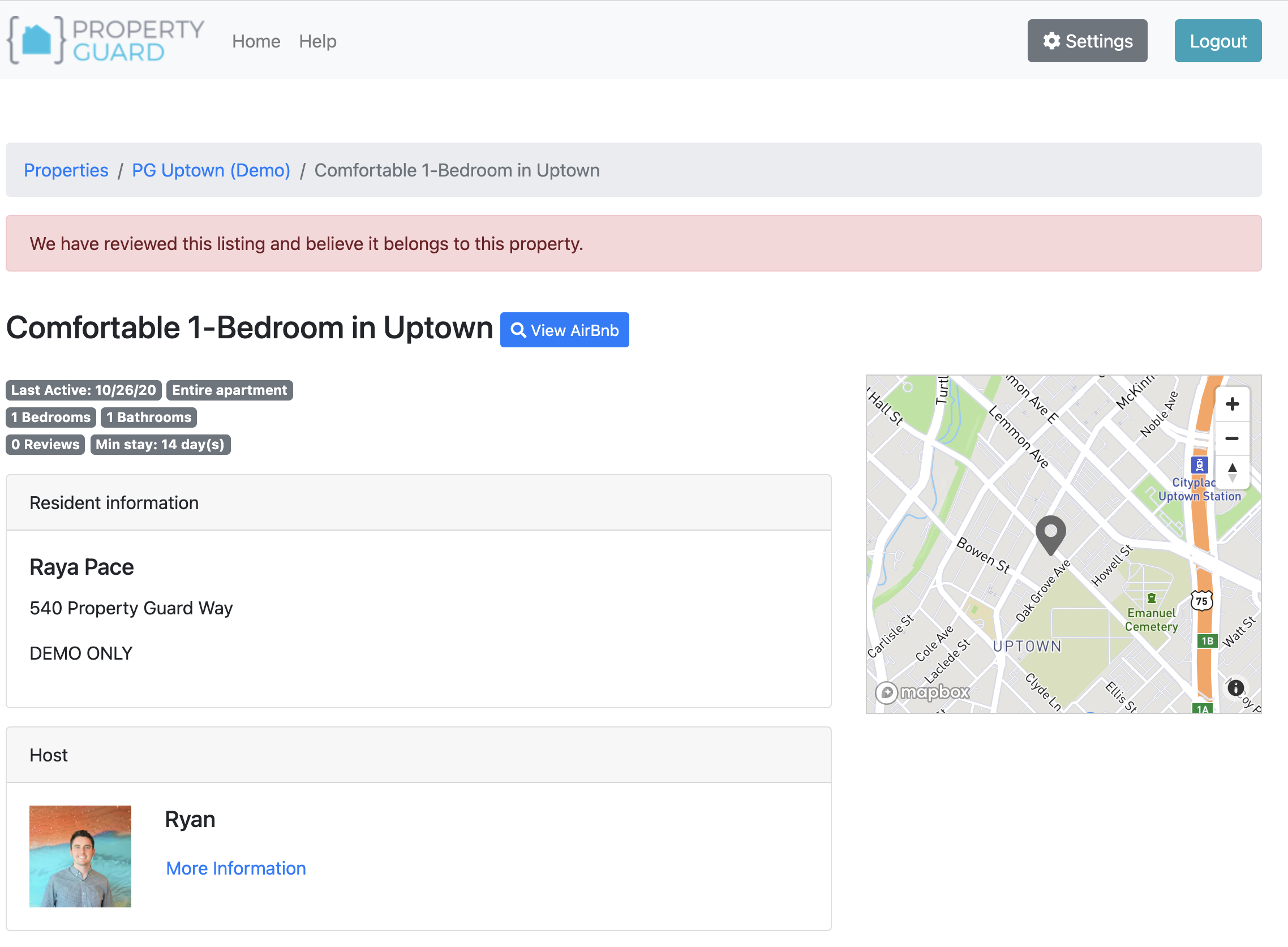 Validating Listings - Property Guard Knowledge Base