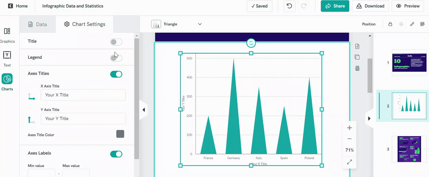 Chart Settings - Piktochart Knowledge Base