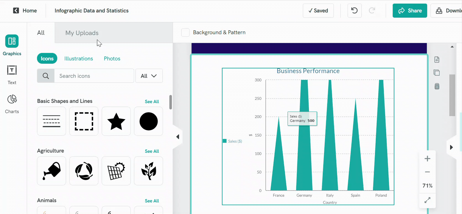 Chart Settings - Piktochart Knowledge Base